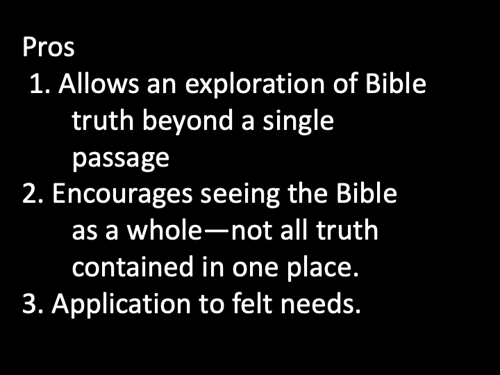 Preaching, Preparation, & Presentation: Slides: Session 8 Topical Preaching | CLI